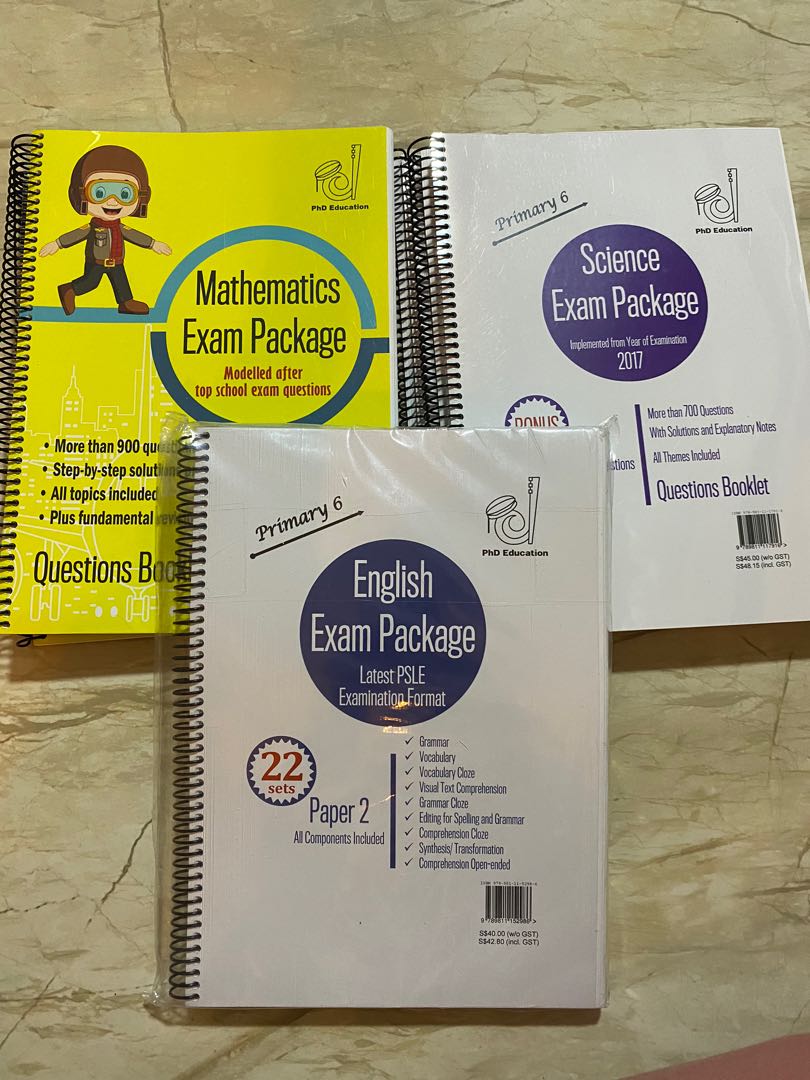 PhD Education PSLE Exam Package, Hobbies & Toys, Books & Magazines ...