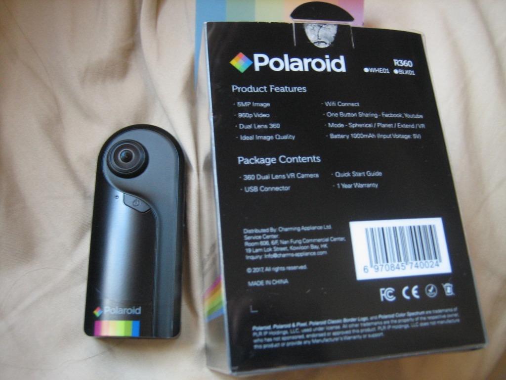 Polaroid 360 dual lens VR camera 相機, 攝影器材, 相機 - Carousell