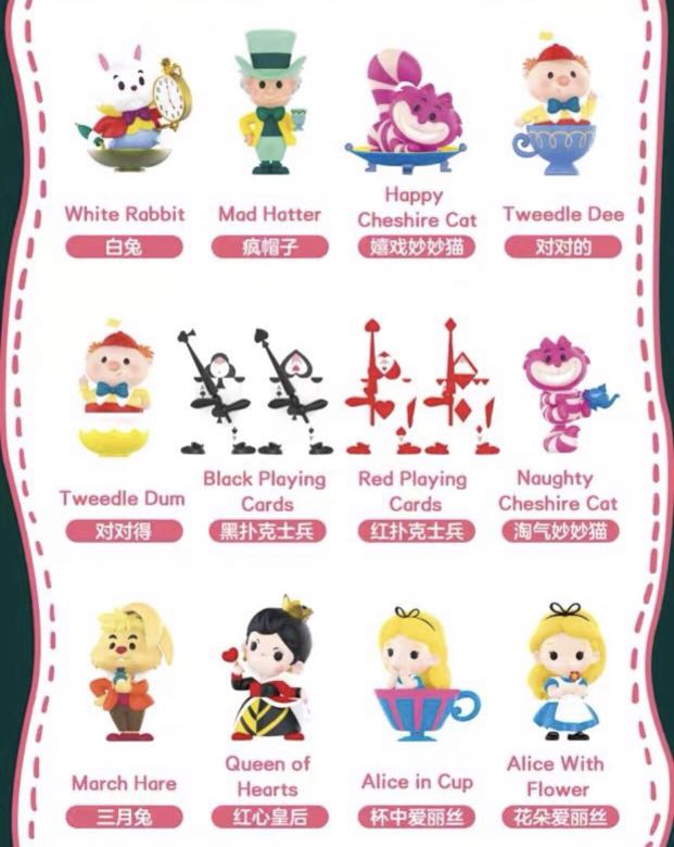 Popmart Disney Alice in the wonderland pop mart, Hobbies & Toys, Toys ...