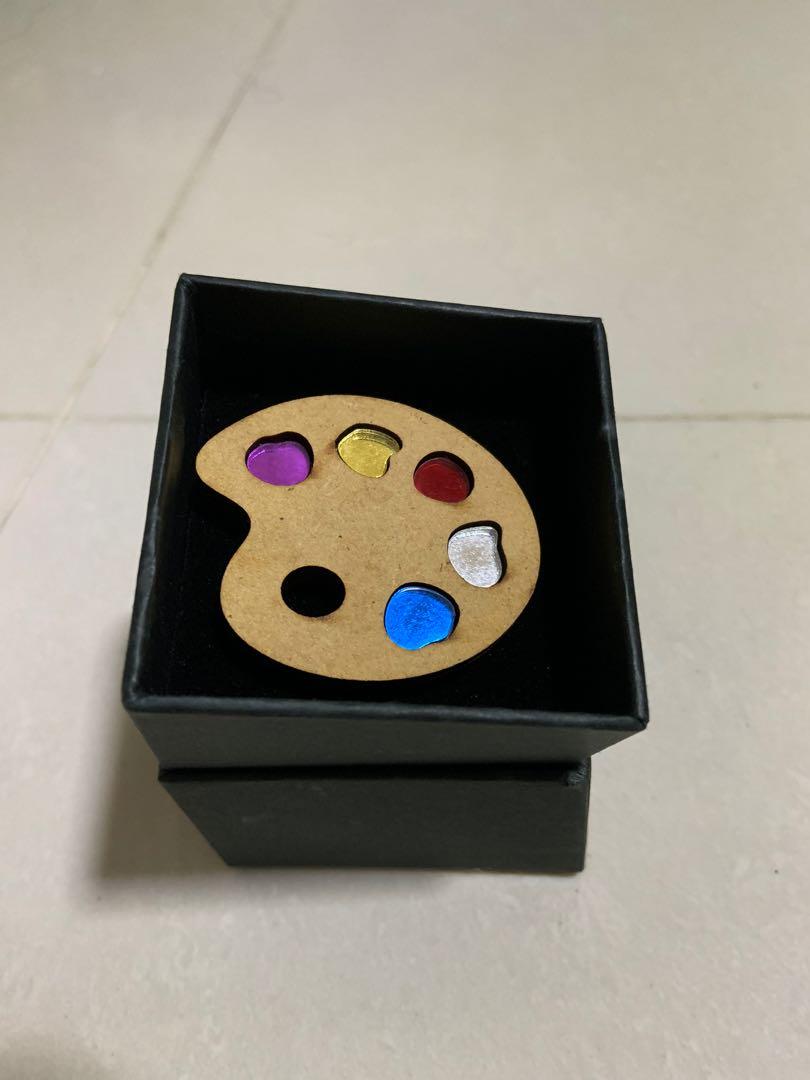 Quirky Color Palette Ring, Women's Fashion, Jewelry & Organisers, Body ...