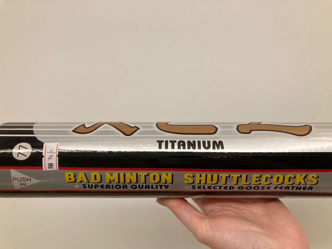 RCL Titanium Shuttlecocks, Sports Equipment, Sports & Games, Racket ...