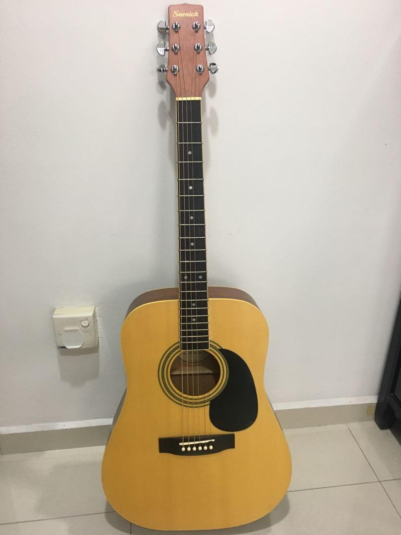 Samick Acoustic Guitar, Hobbies & Toys, Music & Media, Musical ...