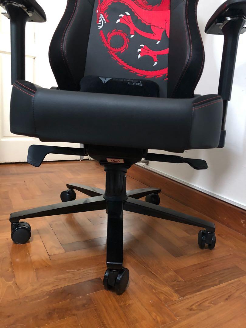 Secret Lab Titan 2020 Gaming Chair Game of Thrones Targaryen Special ...
