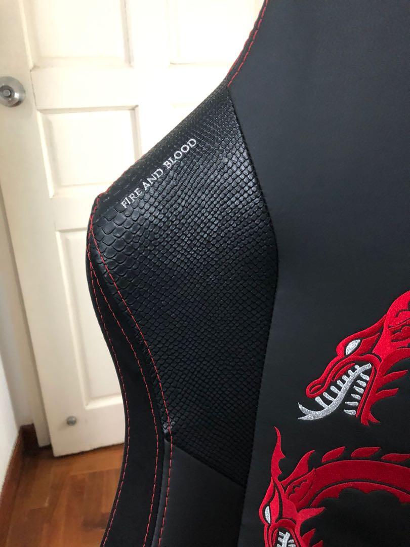 Secret Lab Titan 2020 Gaming Chair Game of Thrones Targaryen Special ...