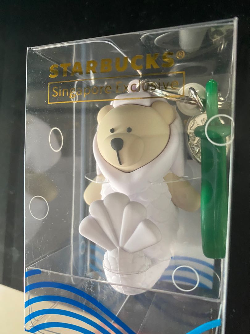 Starbucks Merlion Singapore exclusive keychain, Everything Else on ...