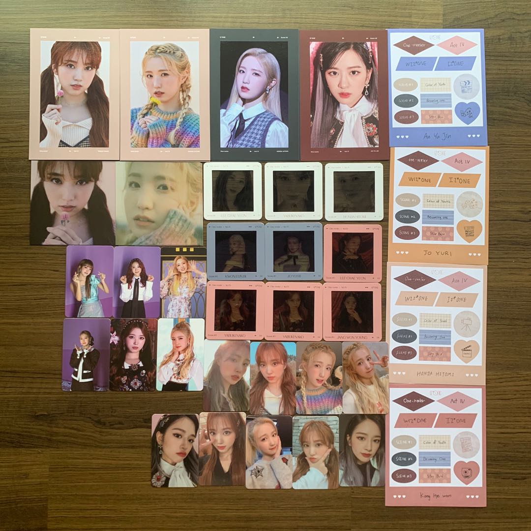 [WTS/WTT] IZ*ONE IZONE One reeler one-reeler album Photocards pcs film photo iz movie sticker ar ...