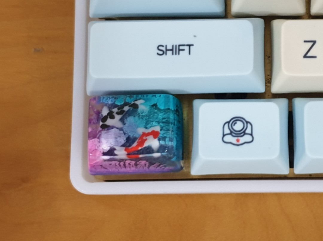 Zen Koi Pond Artisan Mechanical Keyboard Keycap, Electronics, Computer ...