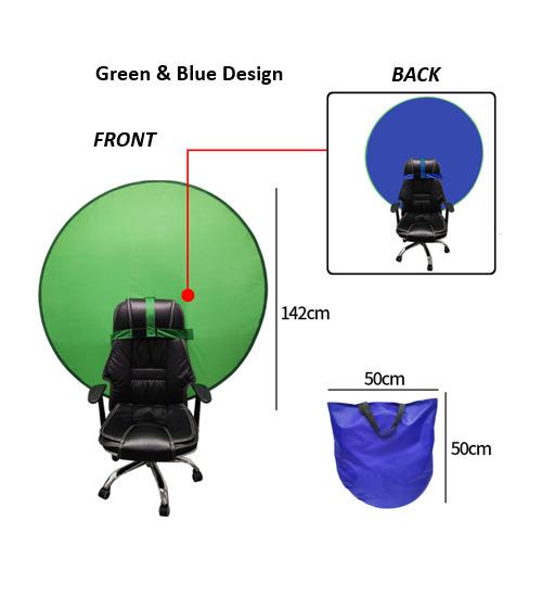 142cm Round Green Screen Backdrops Portable Fold Reflector for ...