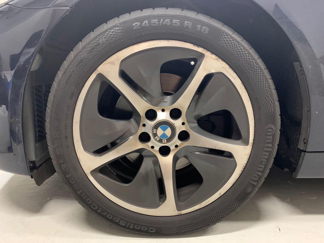 18” Original BMW F10 Rims, Car Accessories, Tyres & Rims on Carousell