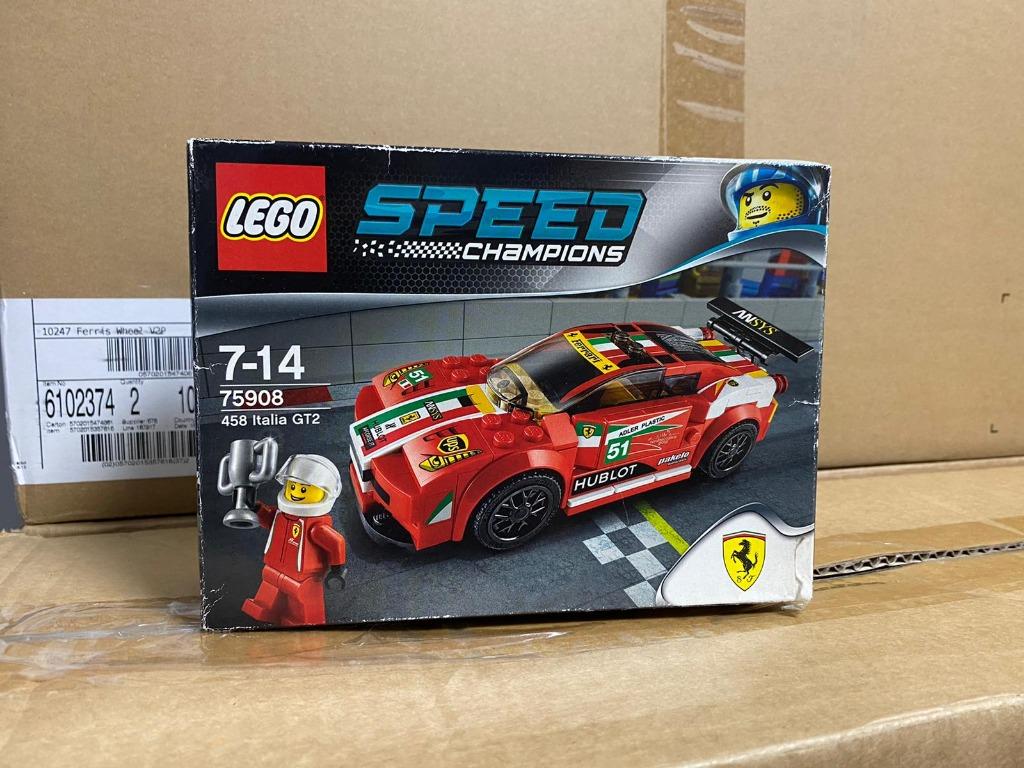 全新現貨 玩家盒 LEGO 75908 Speed Champions Ferrari 458 Italia GT2, 興趣及遊戲, 玩具 ...