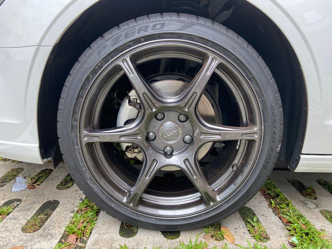 Original AME Circlar S6 18” 5x112 Rims, Car Accessories, Tyres & Rims ...