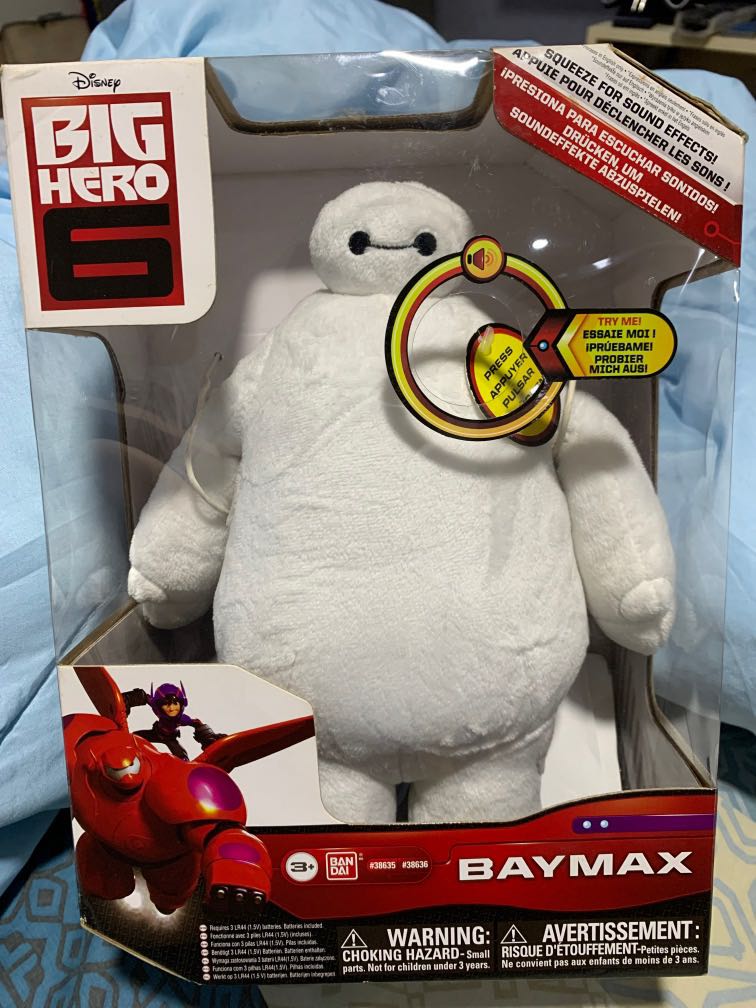 Bandai - Talking Soft Plush Baymax (Big Hero 6), Hobbies & Toys, Toys ...