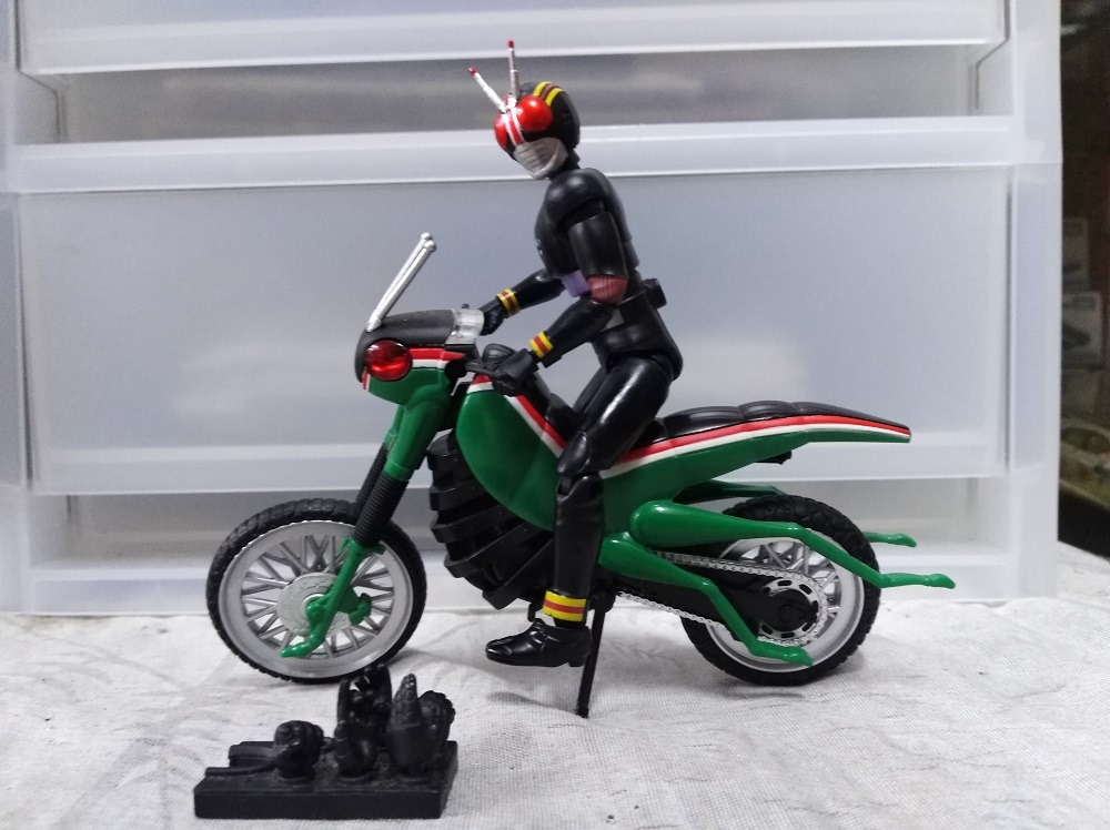Bandai Shodo X Kamen Rider Black With Battle Hopper Set Hobbies And Toys