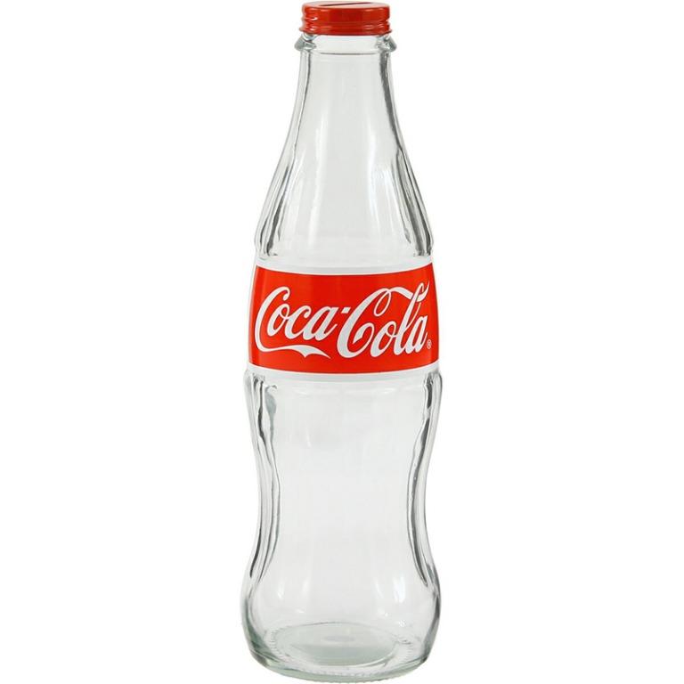 Coca Cola 12" Glass Bottle Bank Collectible Figure money saving pot ...