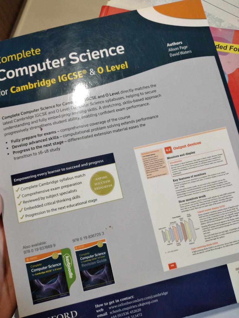 Complete computer science for cambridge igcse&o level, Hobbies & Toys ...
