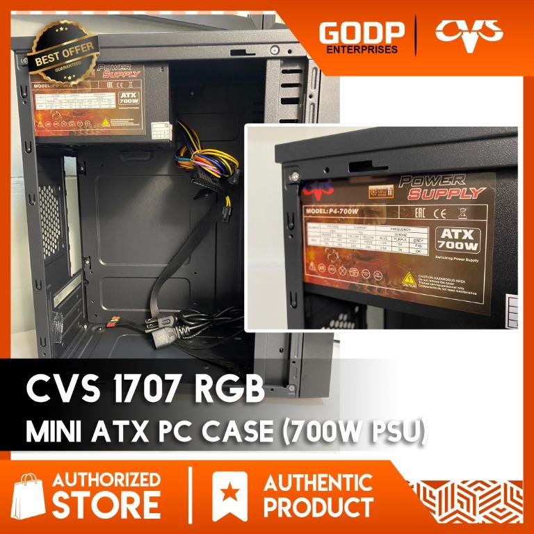 CVS 1707 RGB Mini ATX Case FREE PSU 700w Desktop Gaming Case PC Case ...