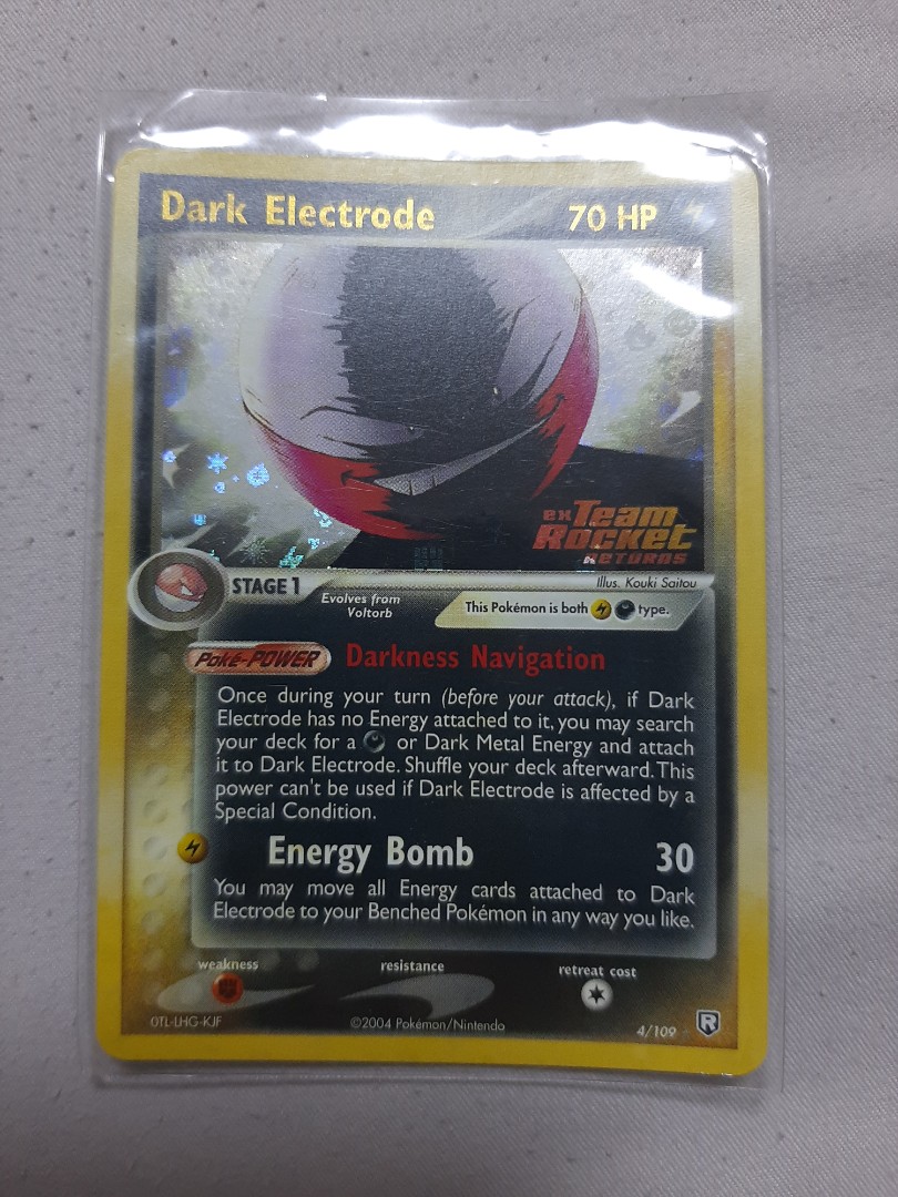 Dark Electrode Rare Holo 4/109 EX Team Rocket Returns - NM, Hobbies ...
