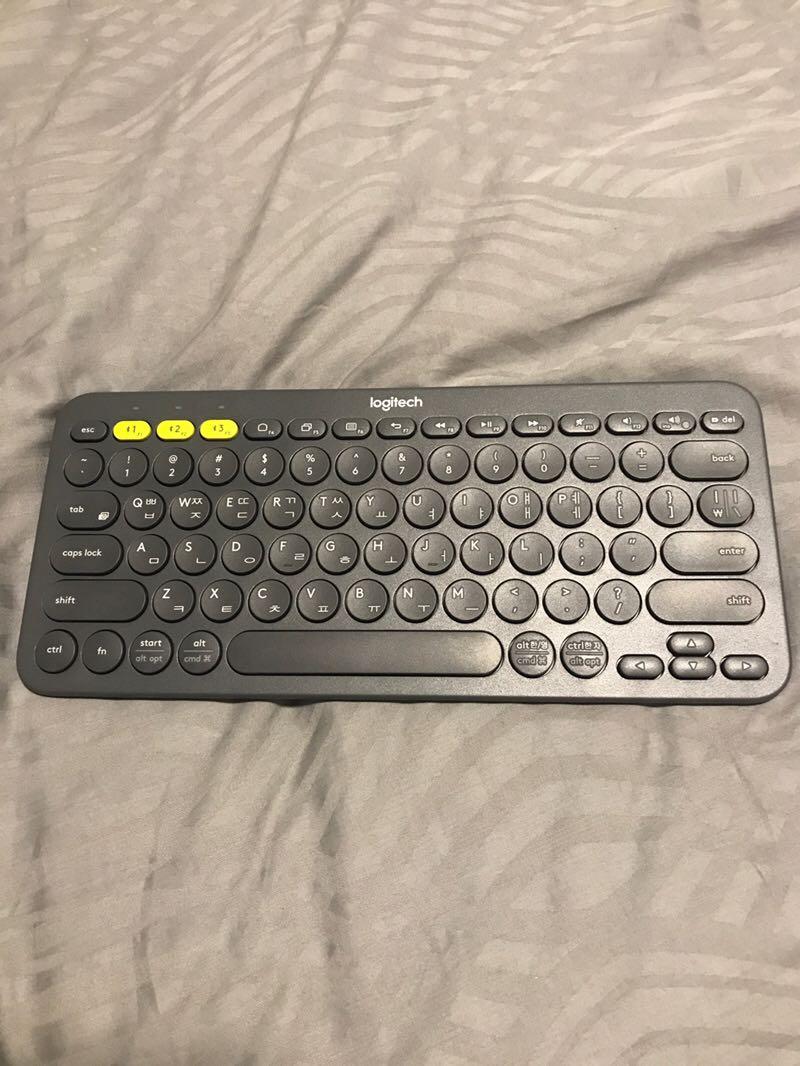 [NEW] Grey Logitech K380 - Wireless keyboard with Korean key cap ...