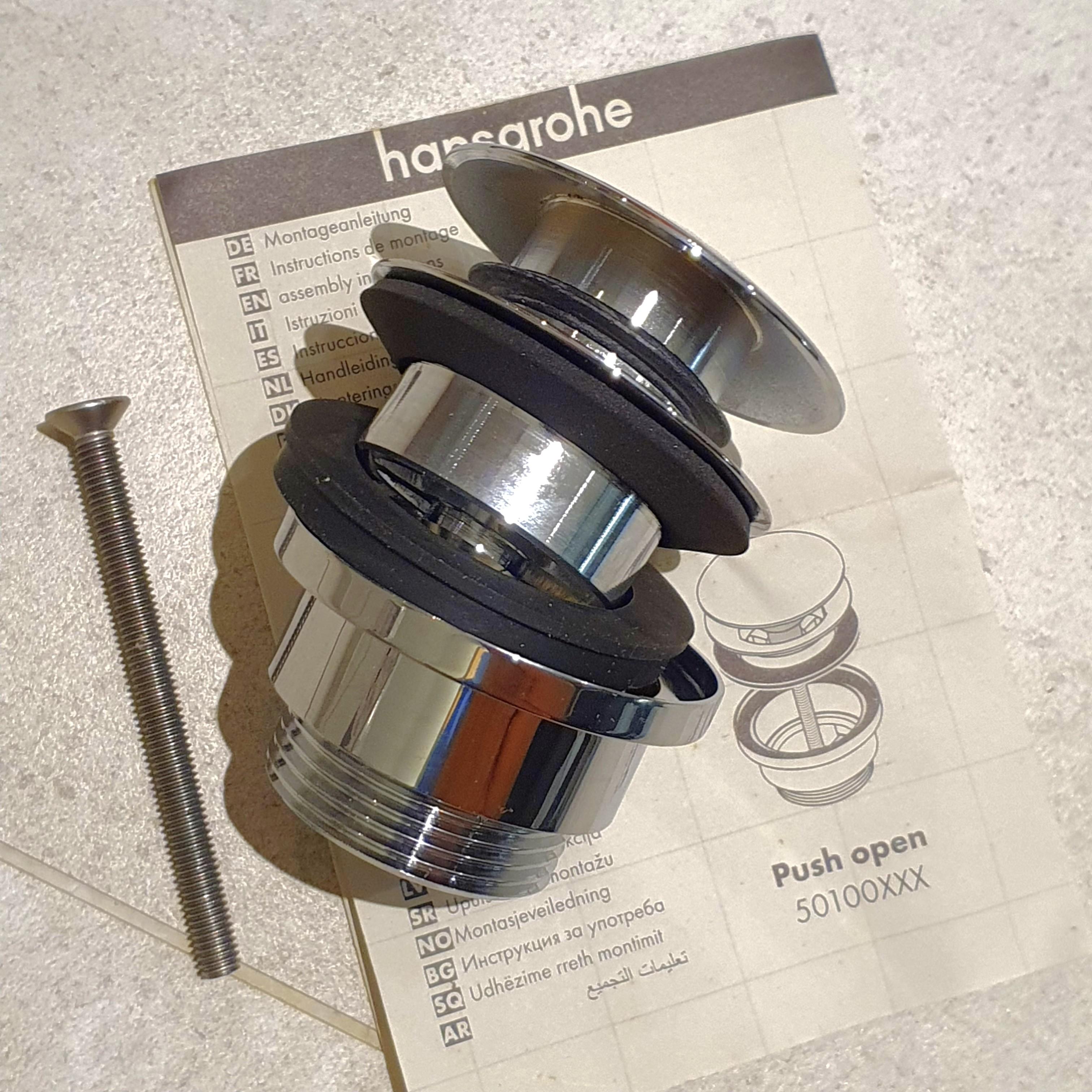 Hansgrohe Sink Push Open Waste Set, Everything Else on Carousell