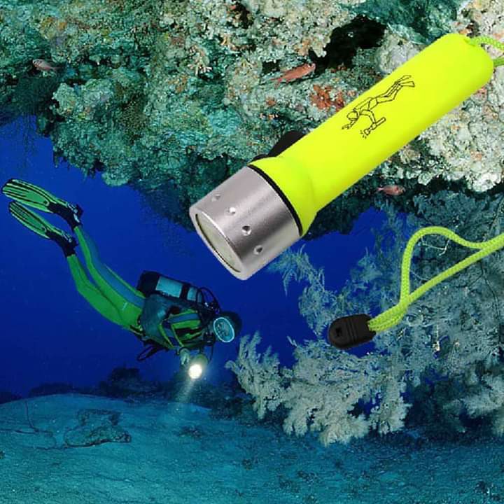 Led Waterproof Flashlight Scuba Diving Flashlight Underwater Torch ...