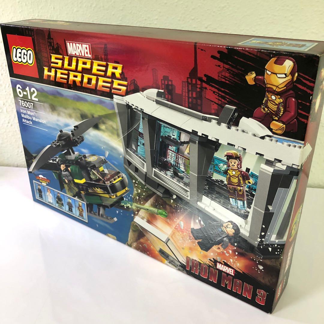 Lego Marvel Super Heroes 76007 Iron Man: Malibu Mansion Attack, Hobbies ...