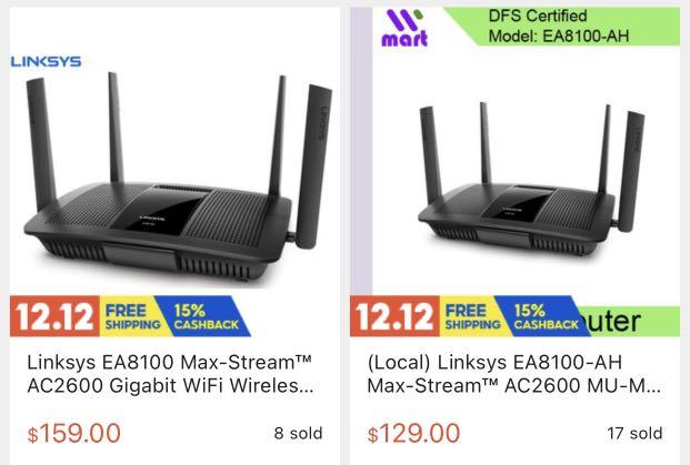 Linksys (WARRANTY) Wireless Router AC2600 MU-MIMO Gigabit Router (2 yrs ...