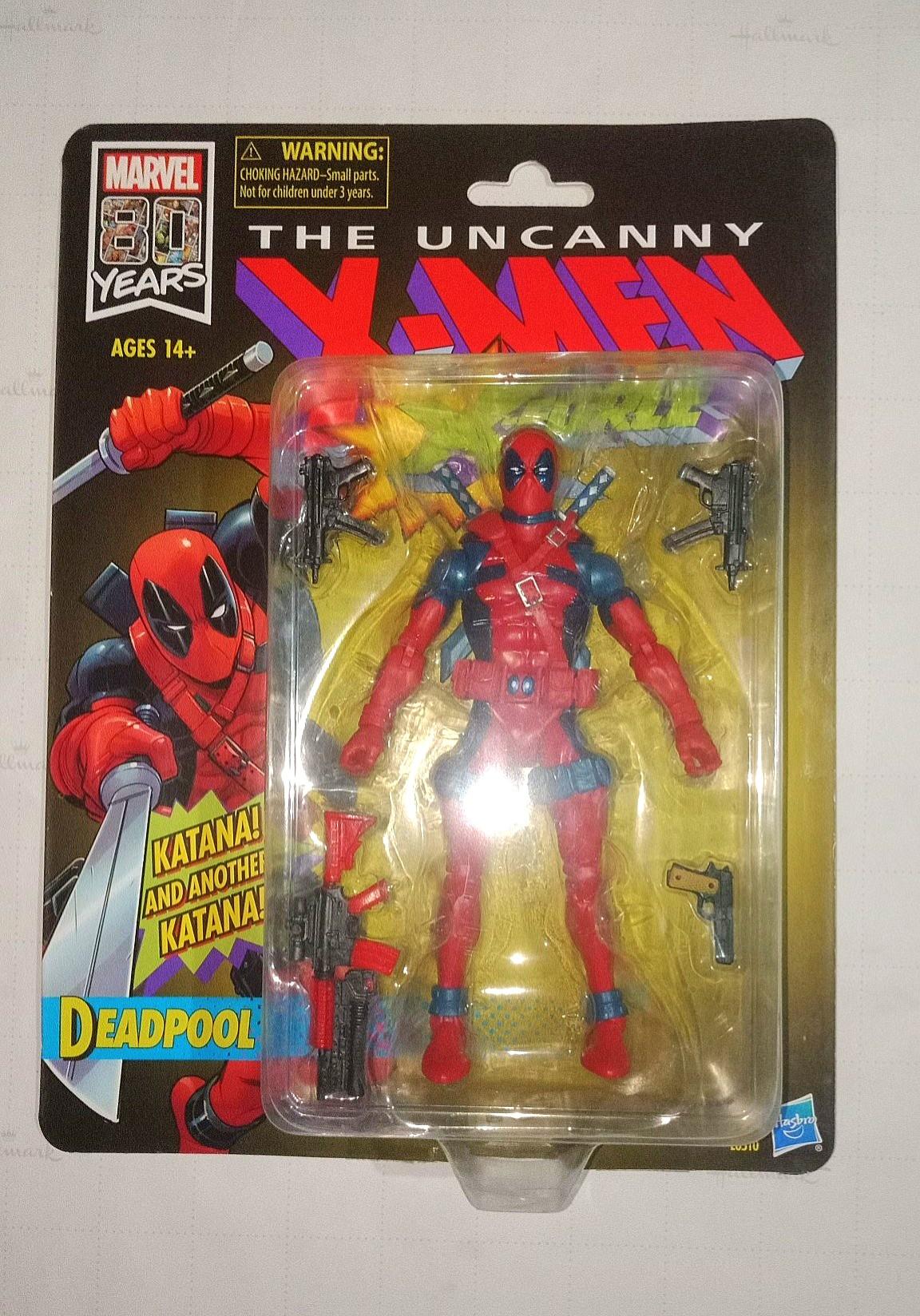 Marvel legends retro wave xmen deadpool 90's action figure hasbro toy ...