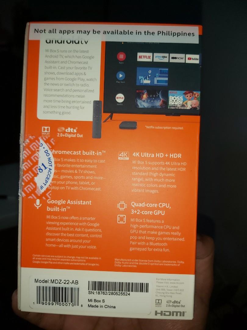 Mi Box S 4K Ultra HD Setup box, TV & Home Appliances, TV ...