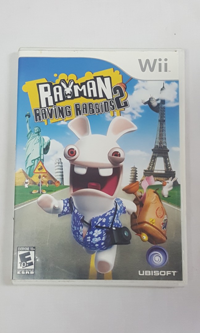 Nintendo Wii Rayman Raving Rabbids 2, Video Gaming, Video Games ...