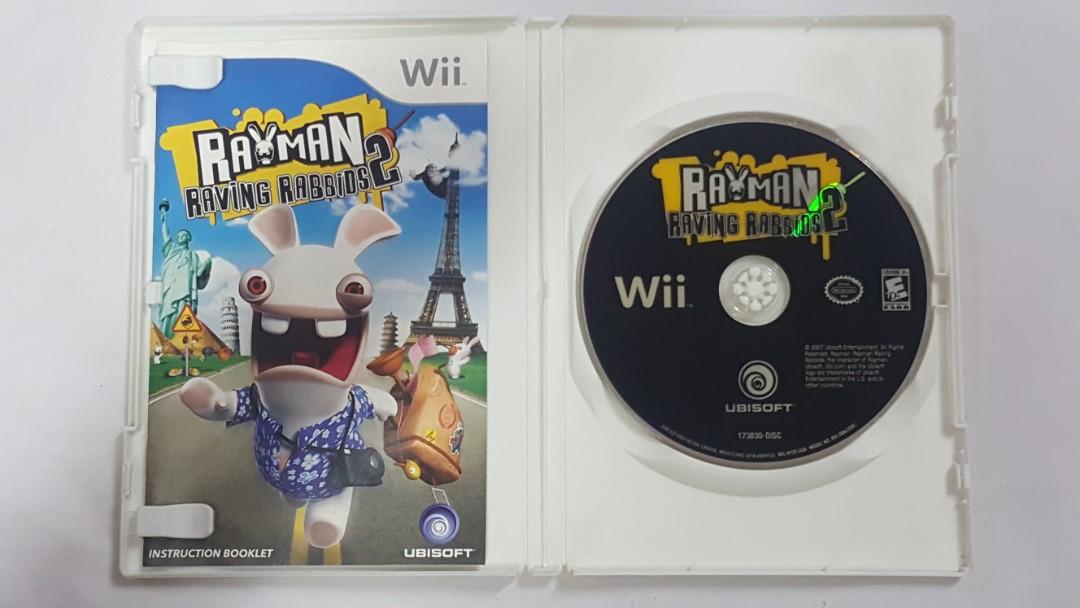 Nintendo Wii Rayman Raving Rabbids 2, Video Gaming, Video Games ...