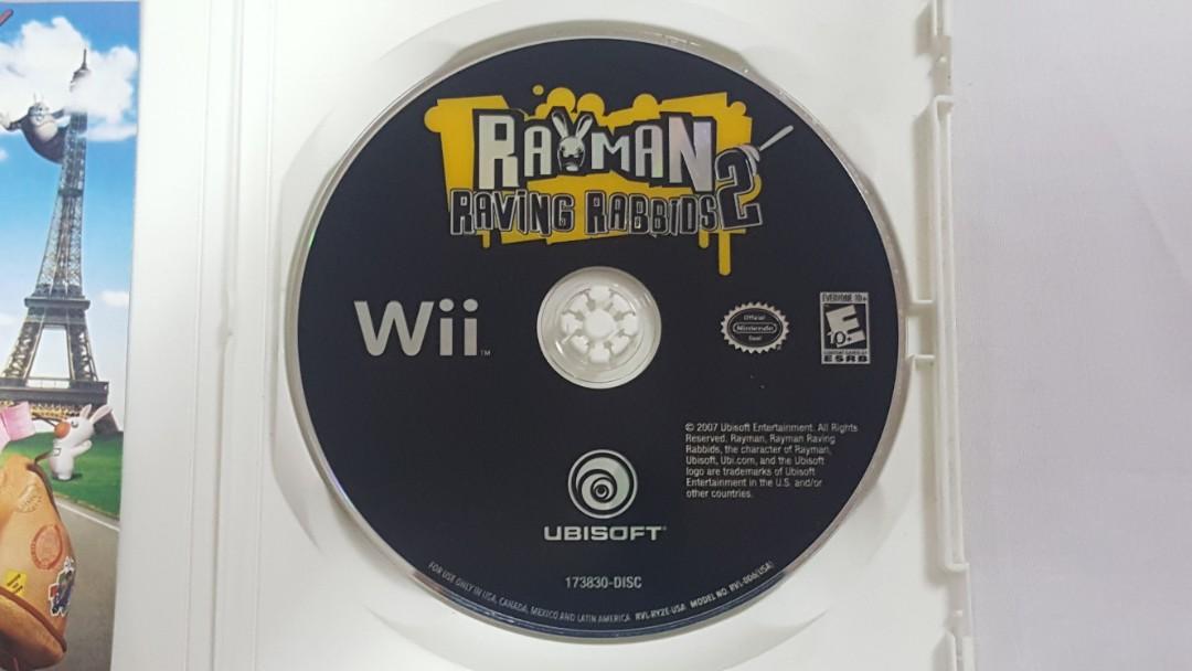 Nintendo Wii Rayman Raving Rabbids 2, Video Gaming, Video Games ...