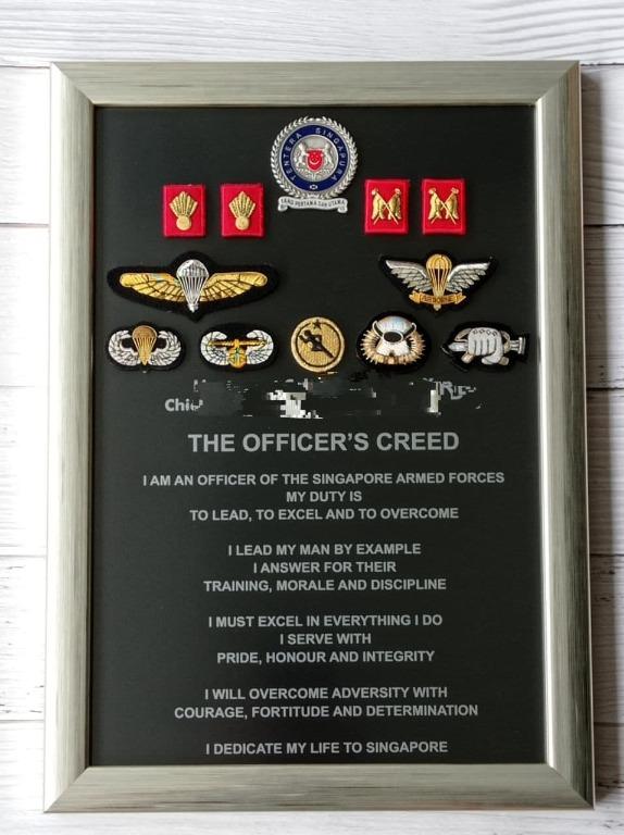 Officer/ Sergeant Creed - Commissioning Gift - Army/ Navy/ Airforce ...