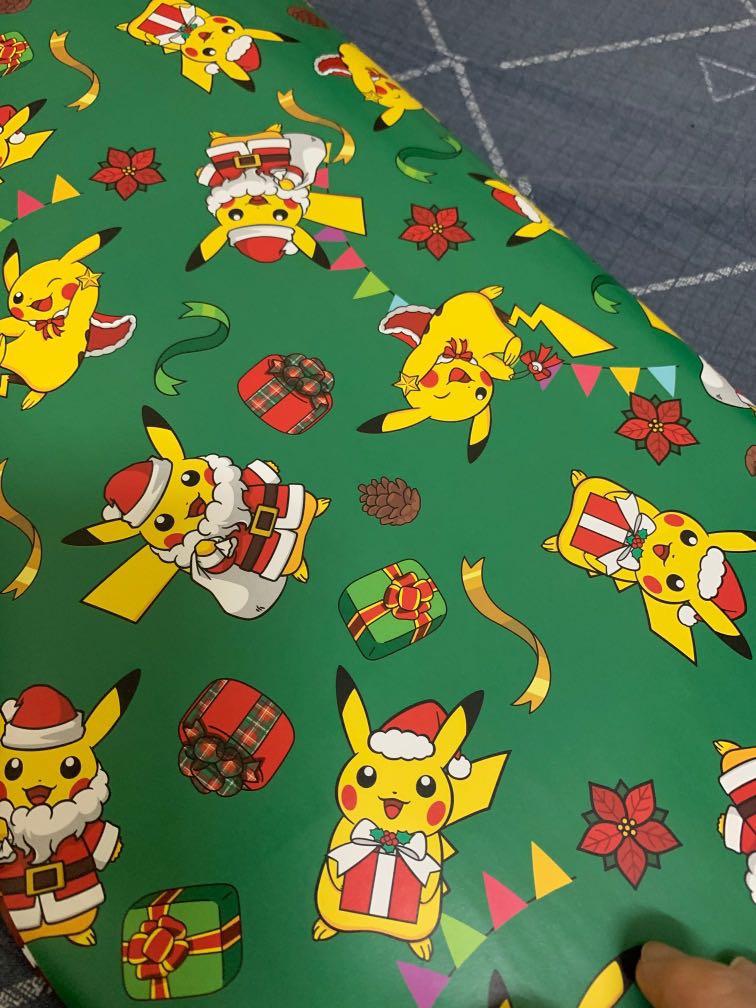 Pokemon Wrapping Paper x2, Hobbies & Toys, Stationery & Craft, Craft ...