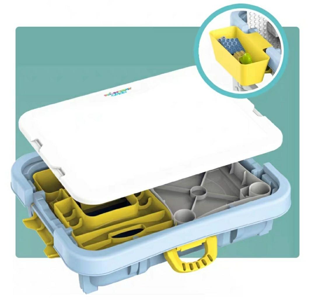 Portable 2 in 1 whiteboard lego table! Easy Storage!, Babies & Kids ...