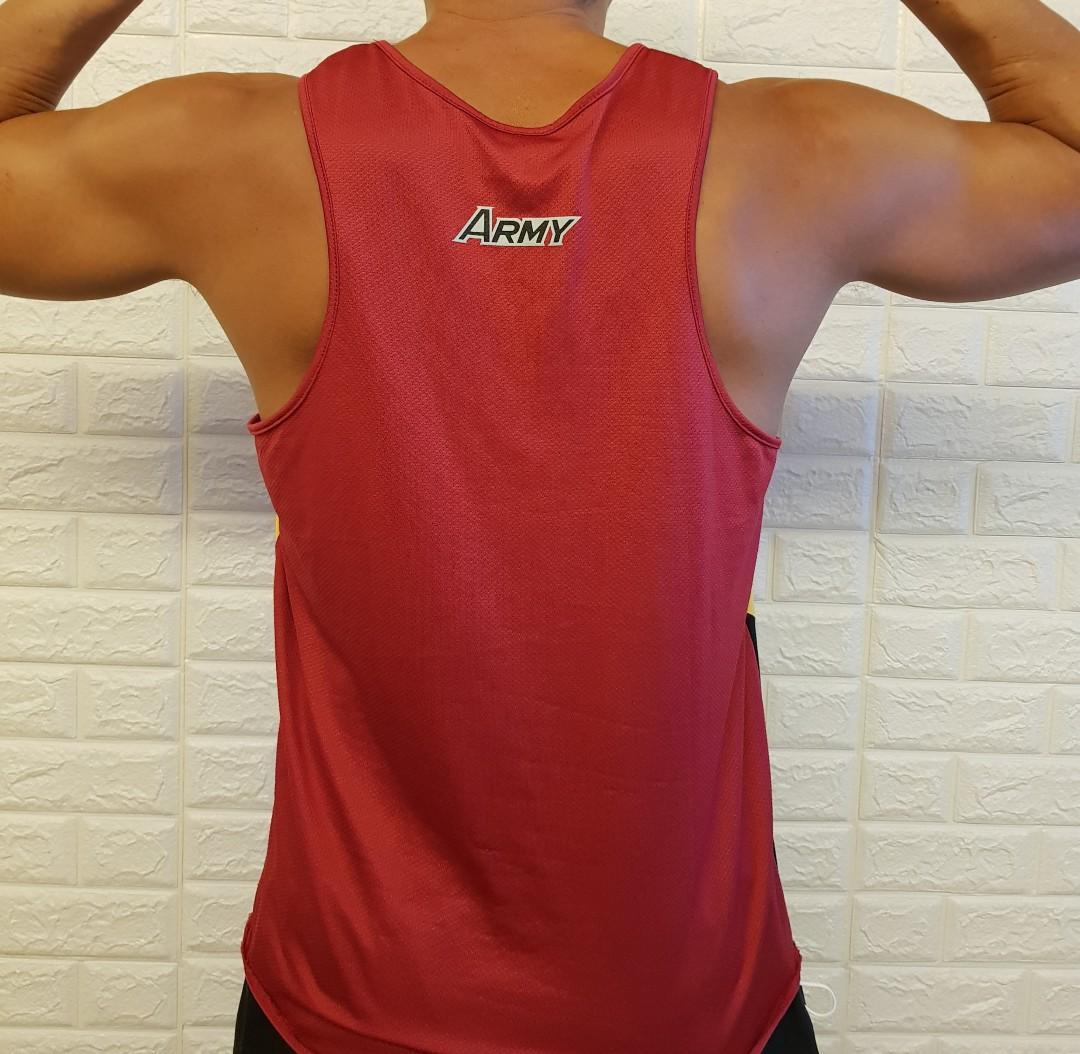 SAF Army Singlet M, Men's Fashion, Activewear on Carousell