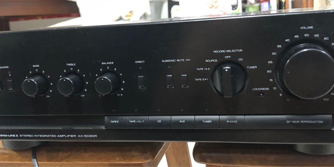 Sherwood AX-5030R stereo integrated amplifier, Electronics, Audio on Carousell