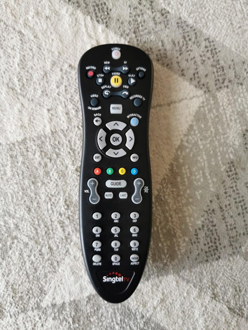 Singtel TV remote, TV & Home Appliances, TV & Entertainment, TV on ...