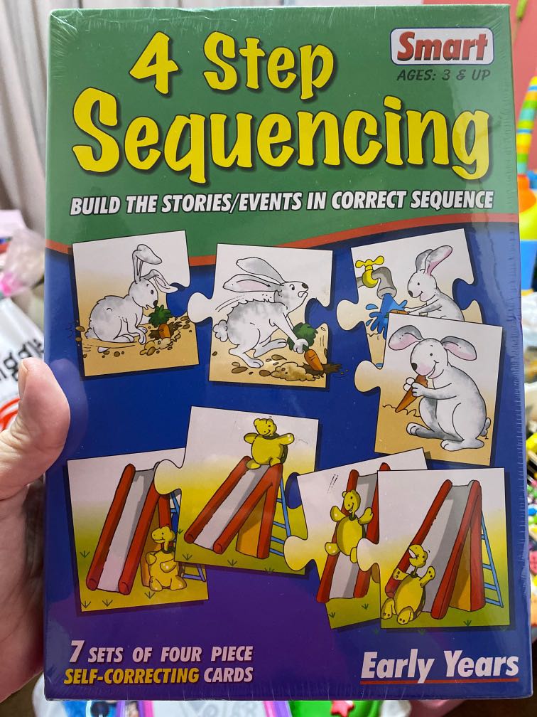 Smart 4 steps sequencing cards toy, Hobbies & Toys, Toys & Games on ...