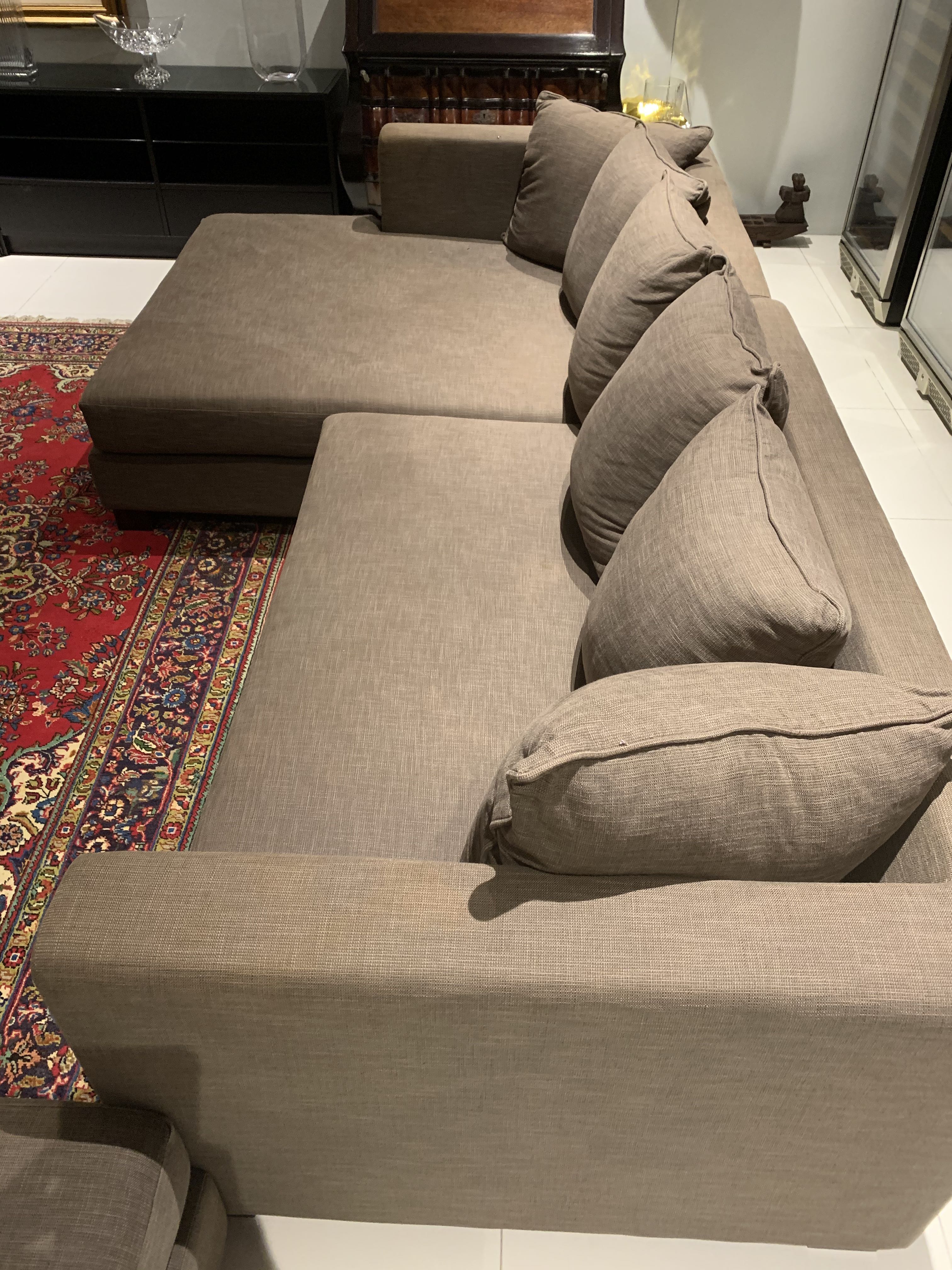 Sofa with Otoman, Furniture & Home Living, Furniture, Sofas on Carousell