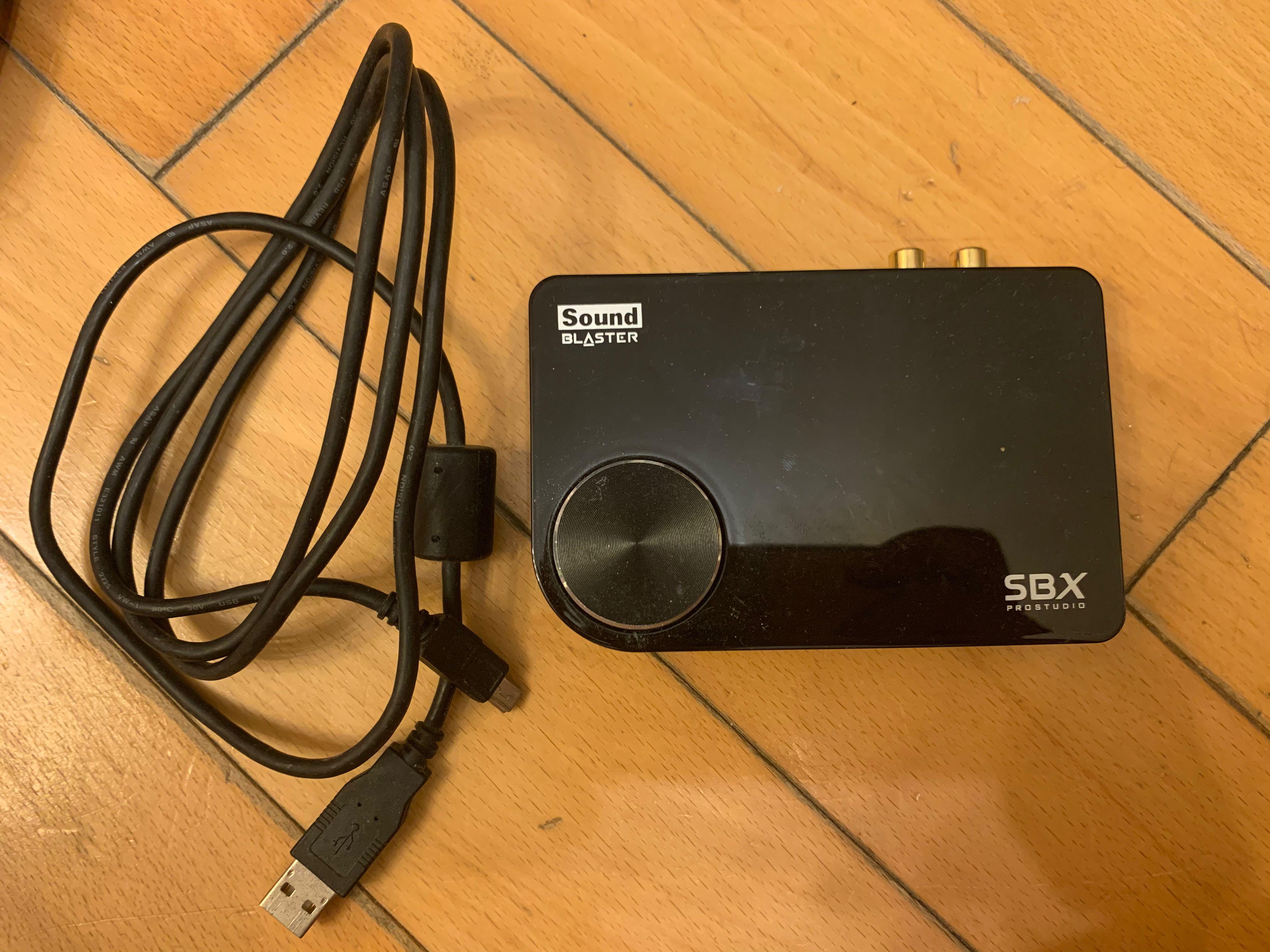 Sound Blaster SBX DAC sound card 音效卡 usb, 手提電話, 電話及其他裝置配件, 記憶卡 - Carousell