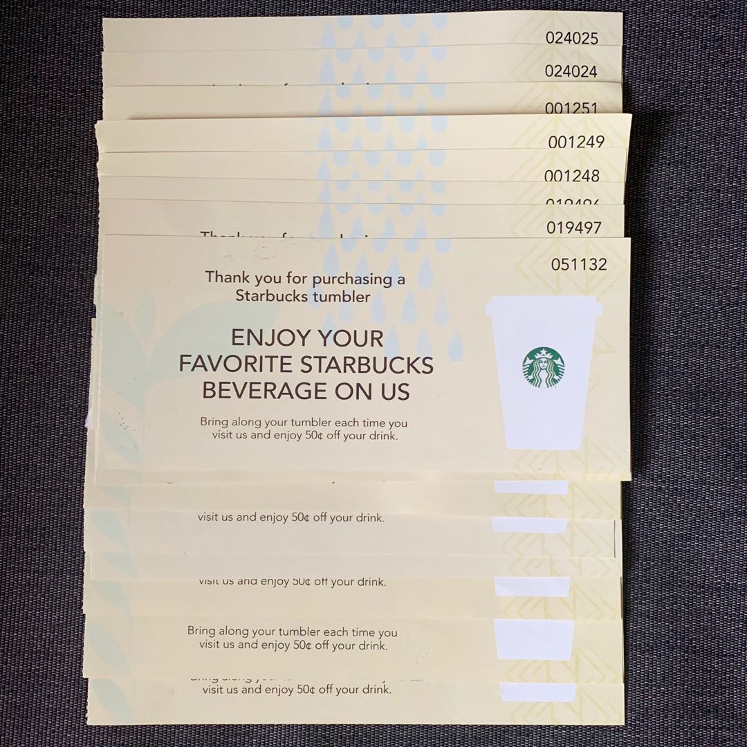 Starbucks Gift Voucher, Tickets & Vouchers, Vouchers on Carousell