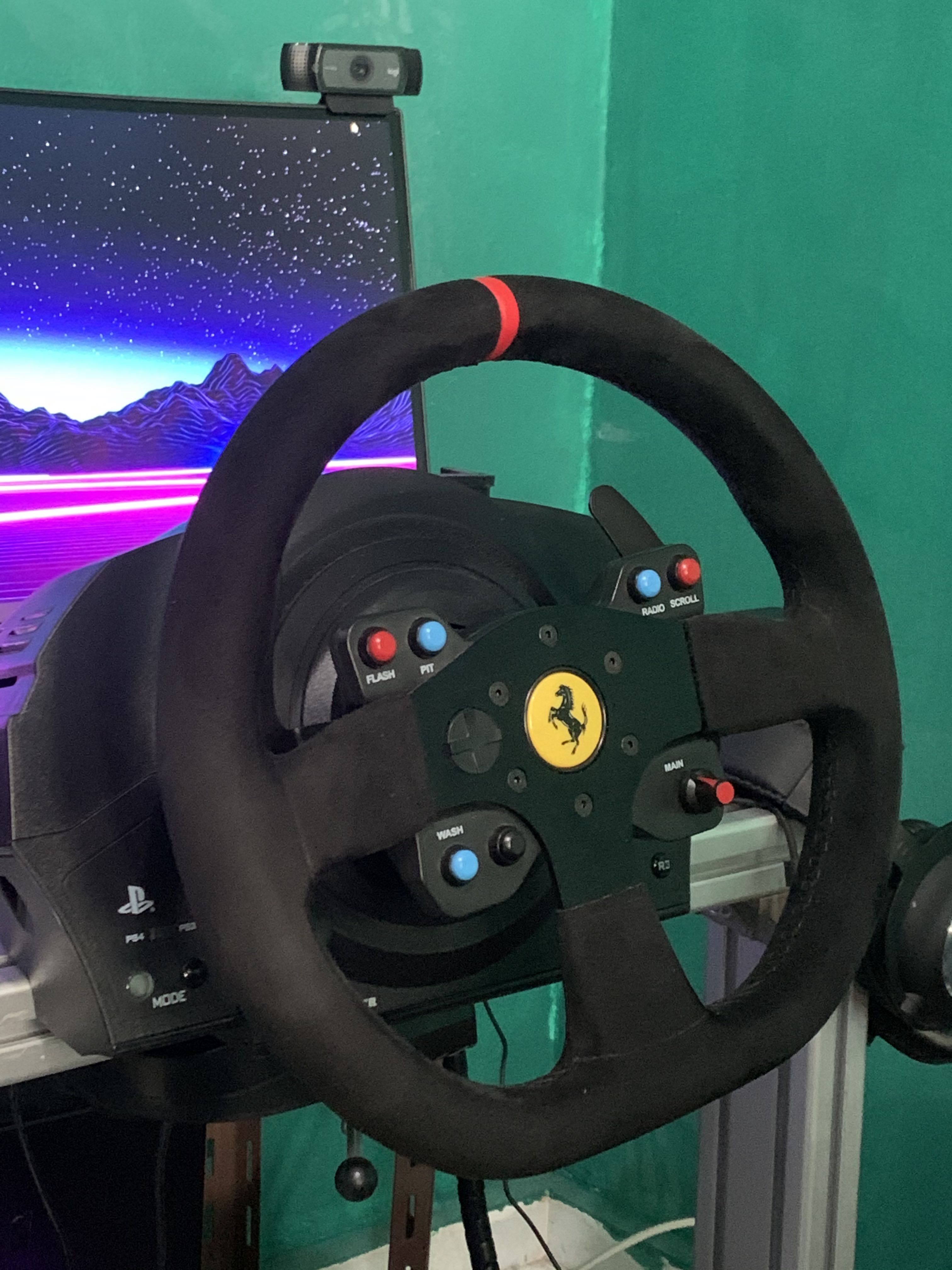 Thrustmaster T300 Alcantara + Thrustmaster TLCM, Toys & Games, Video ...