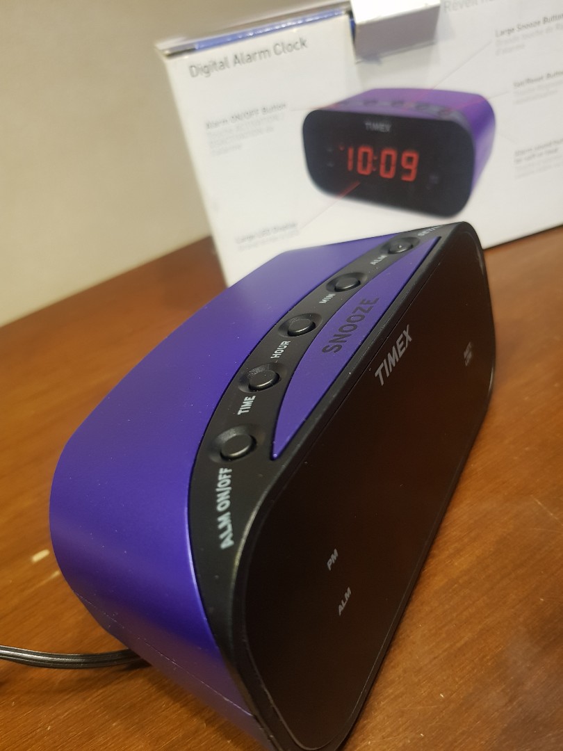 Timex digital alarm clock, Furniture & Home Living, Home Decor, Clocks ...
