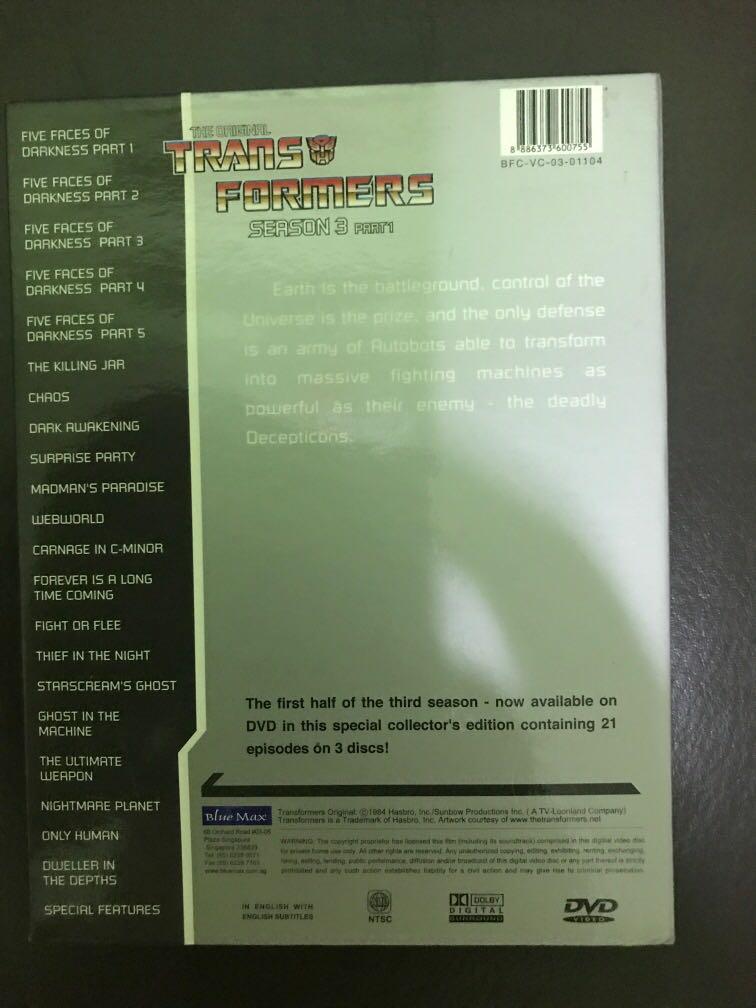 Transformer G1 dvd, Hobbies & Toys, Music & Media, CDs & DVDs on Carousell