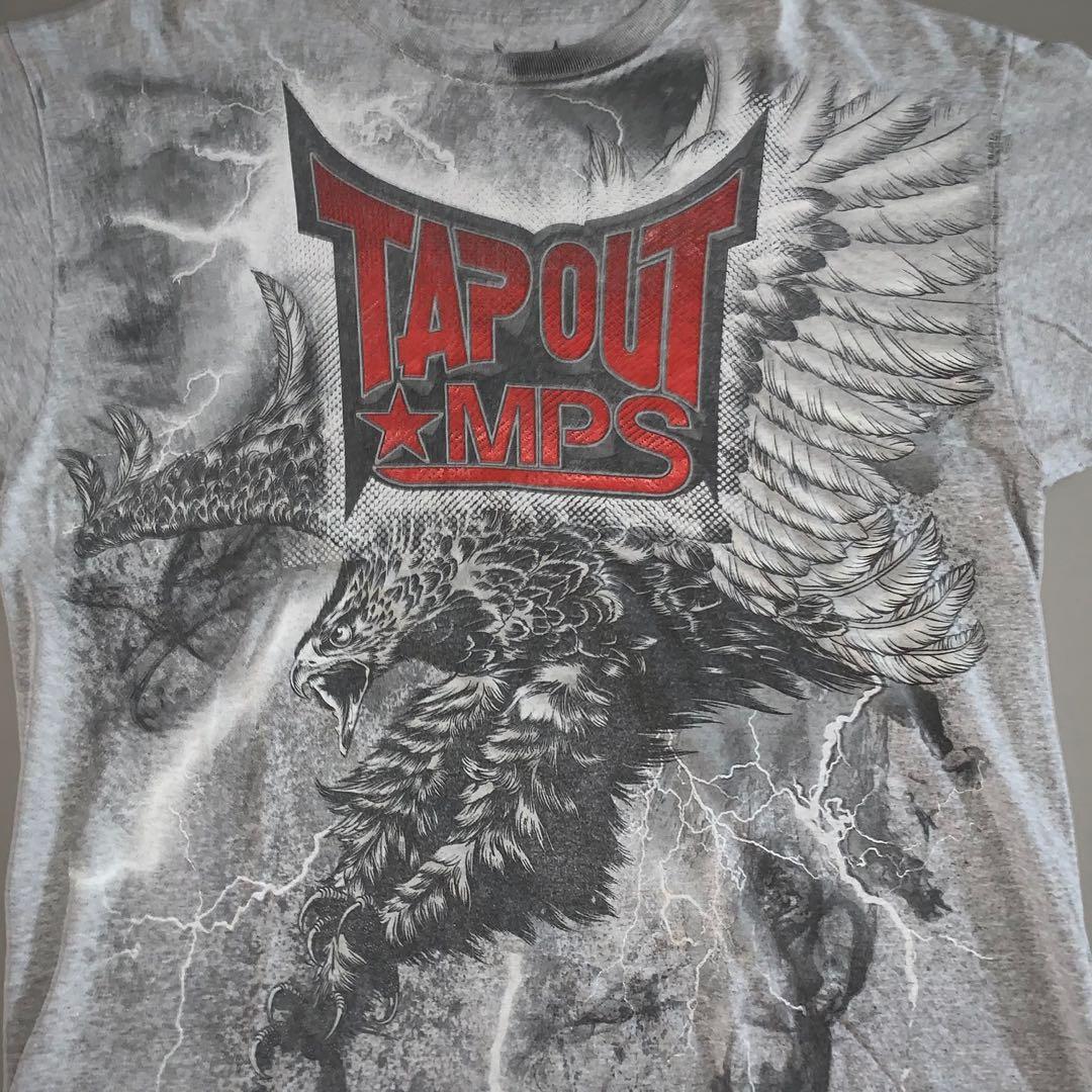 Vintage TAP OUT graphic TShirt Grey, Men's Fashion, Tops & Sets ...