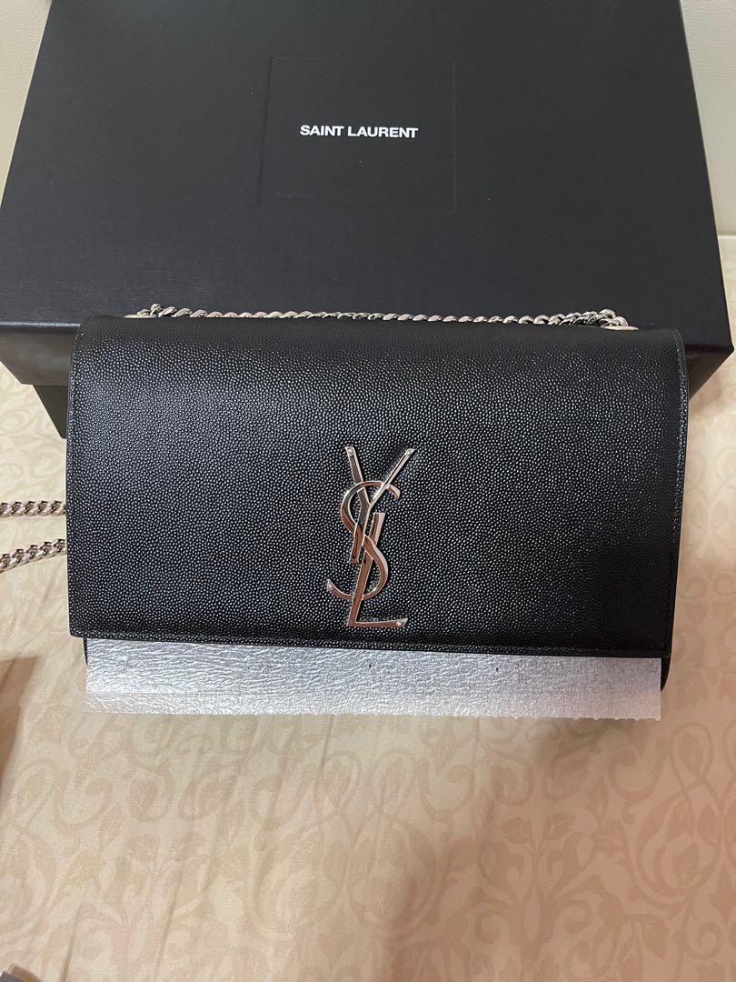 YSL Kate Medium in silver hardware, Women's Fashion, Bags & Wallets ...