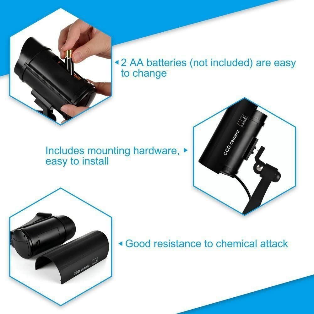 2212) Fake Outdoor Security Camera, Dummy CCTV Surveillance System with ...