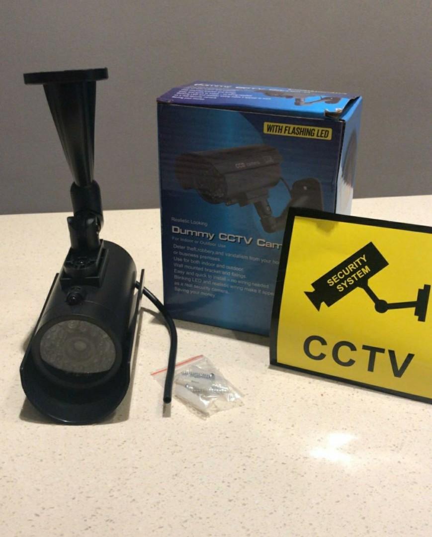 2212) Fake Outdoor Security Camera, Dummy CCTV Surveillance System with ...