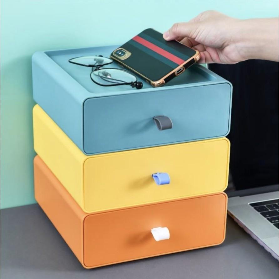 Minimalist Aesthetic Stackable Mini Drawer Storage Box Organizer ...