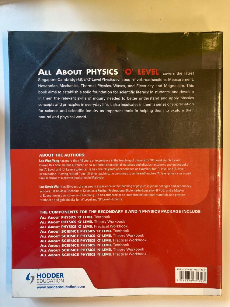 All About Physics O level textbook, Hobbies & Toys, Books & Magazines ...